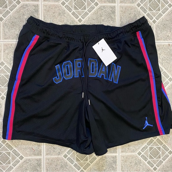 Jordan | Shorts | Air Jordan Dna Mesh Logo Shorts Black Purple Red ...